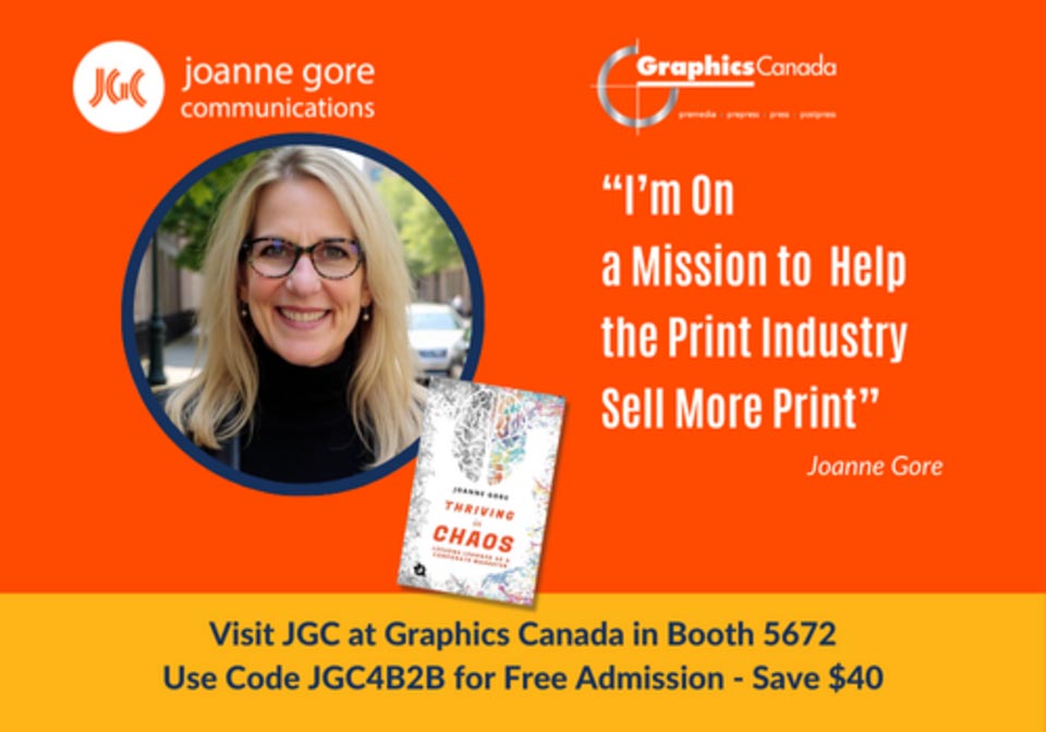 Joanne Gore Returns to Graphics Canada 2025 to Help Printers Thrive in ...