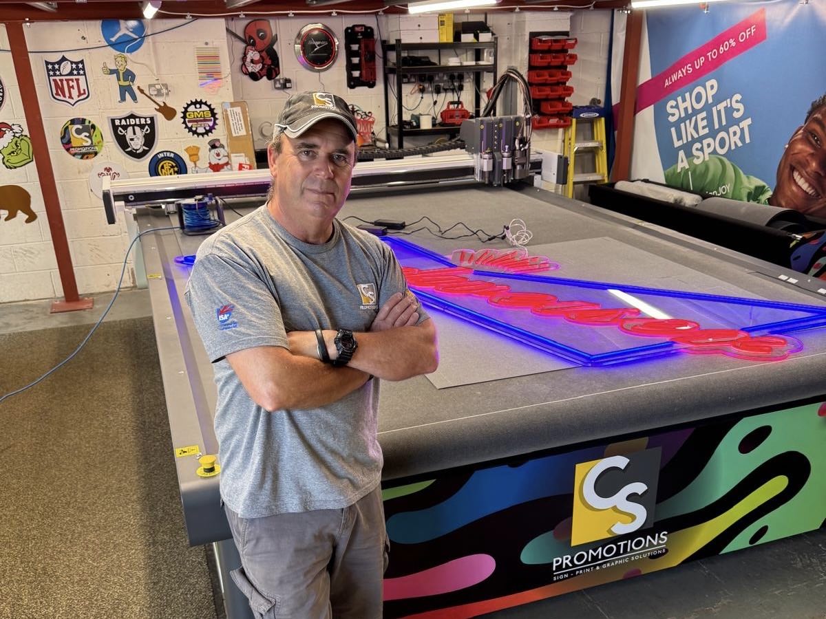 CS-Promotions Transforms Business with a JWEI JCUT-2131 Digital Cutter from CMYUK - WhatTheyThink