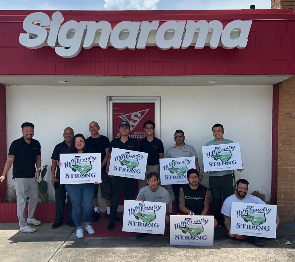 Signarama Franchise Launches Sign Donation Effort to Help Texas Flood Victims - WhatTheyThink