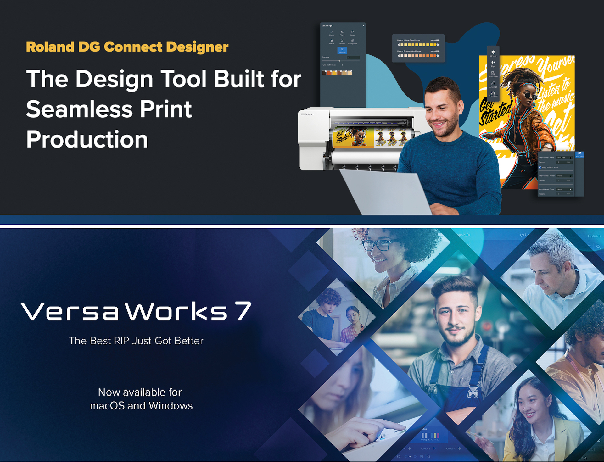 Roland DG Expands the Capabilities of Roland DG Connect Designer and VersaWorks 7 Software with ...