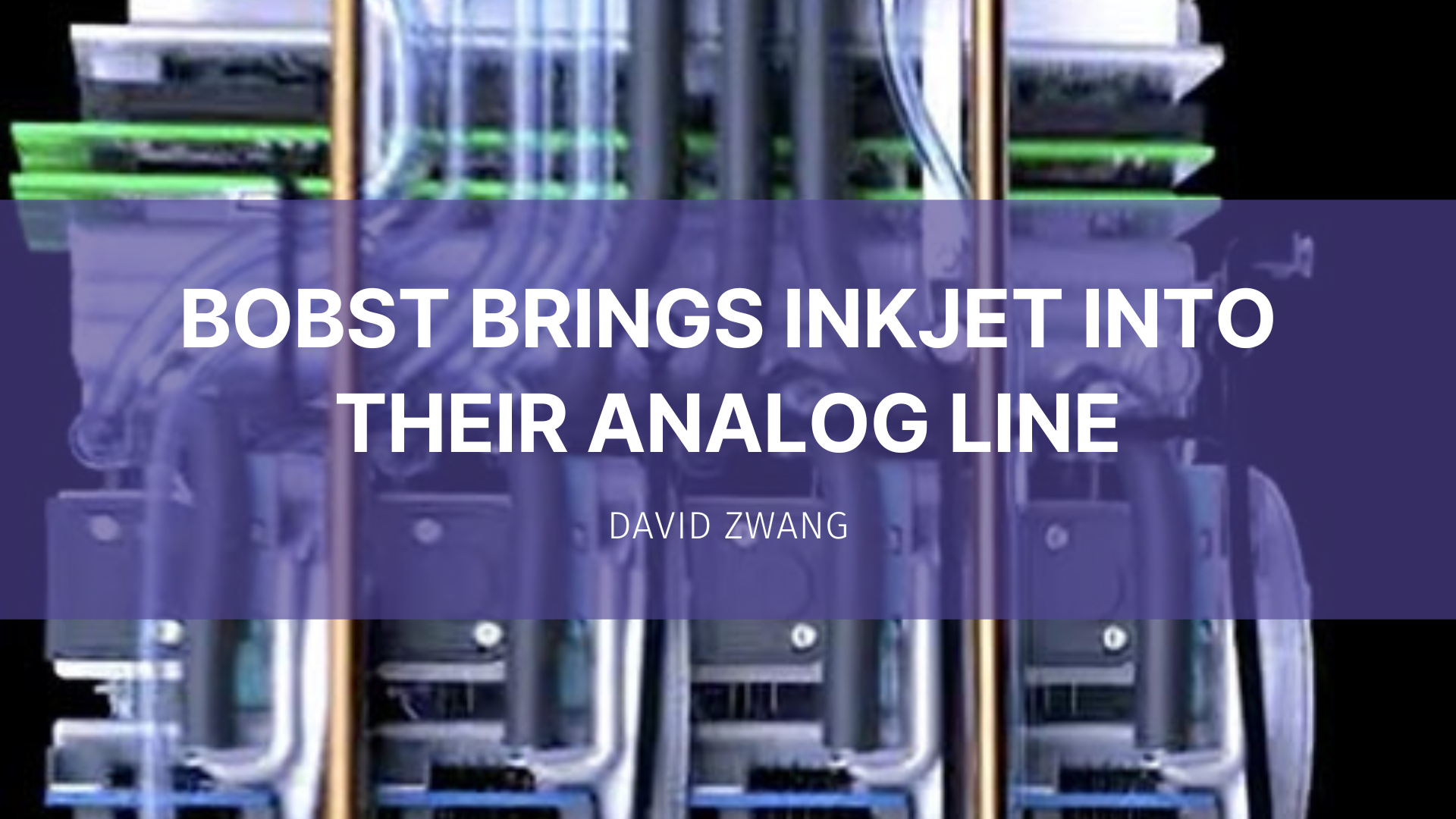 Bobst brings inkjet into their analog line - WhatTheyThink