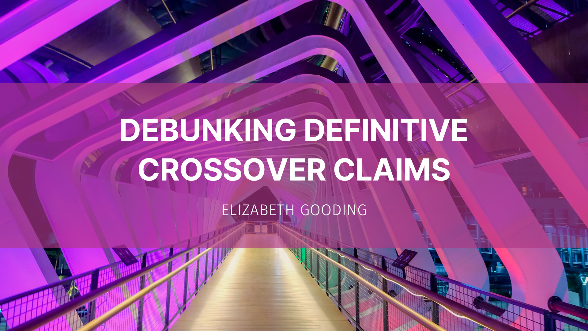 Debunking definitive crossover claims - WhatTheyThink