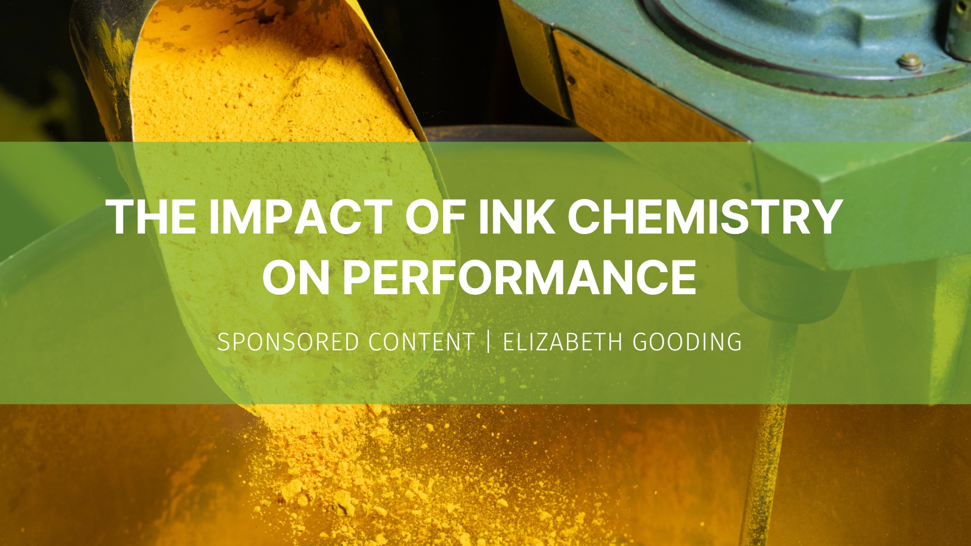 The impact of ink chemistry on performance - WhatTheyThink