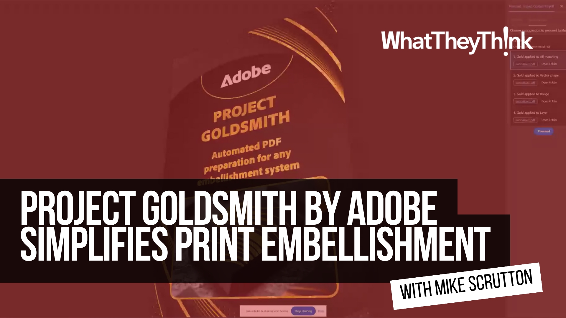 Project Goldsmith by Adobe Simplifies Print Embellishment - WhatTheyThink